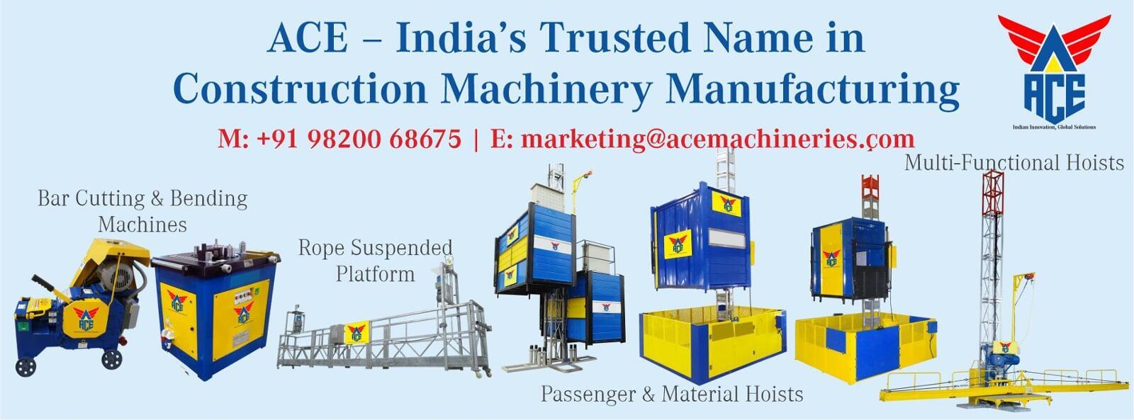 About ACE | Excellence in Construction Machinery Since Inception